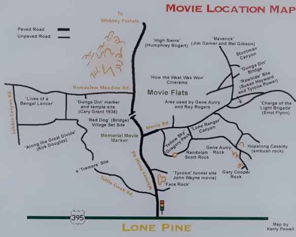 Lone Pine California Map